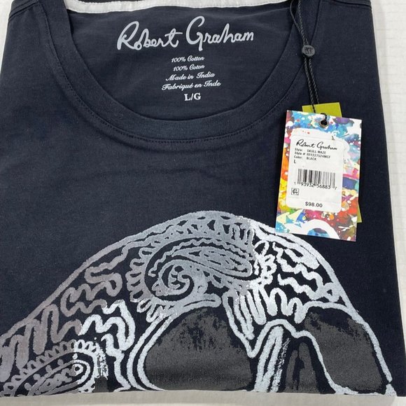 Robert Graham | Shirts | Robert Graham Mens Luxury Tshirt Maze Skull ...
